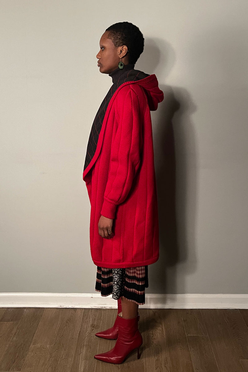 Loewe Reversible Red Striped Knit Cardigan – Moore Vintage Archive